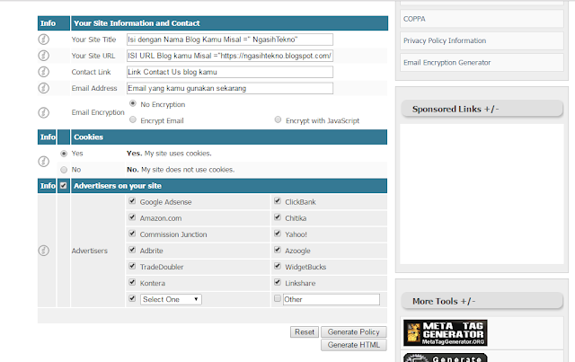 Cara Membuat Halaman Privacy Policy pada Blogger • SoPasti.Com Cara Membuat Halaman Privacy Policy pada Blogger • SoPasti.Com